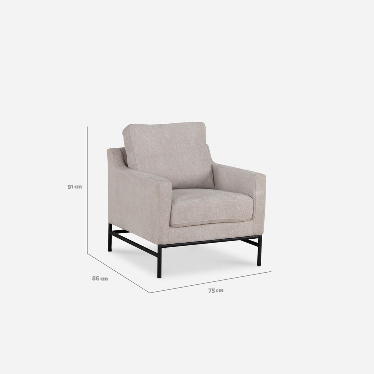 Poltrona Cilla Beige | CIC