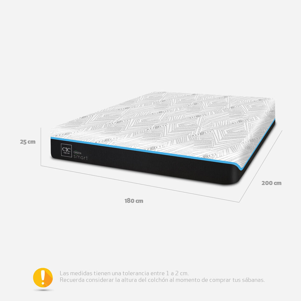 Colchón King Green Infinity 180x200 | CIC