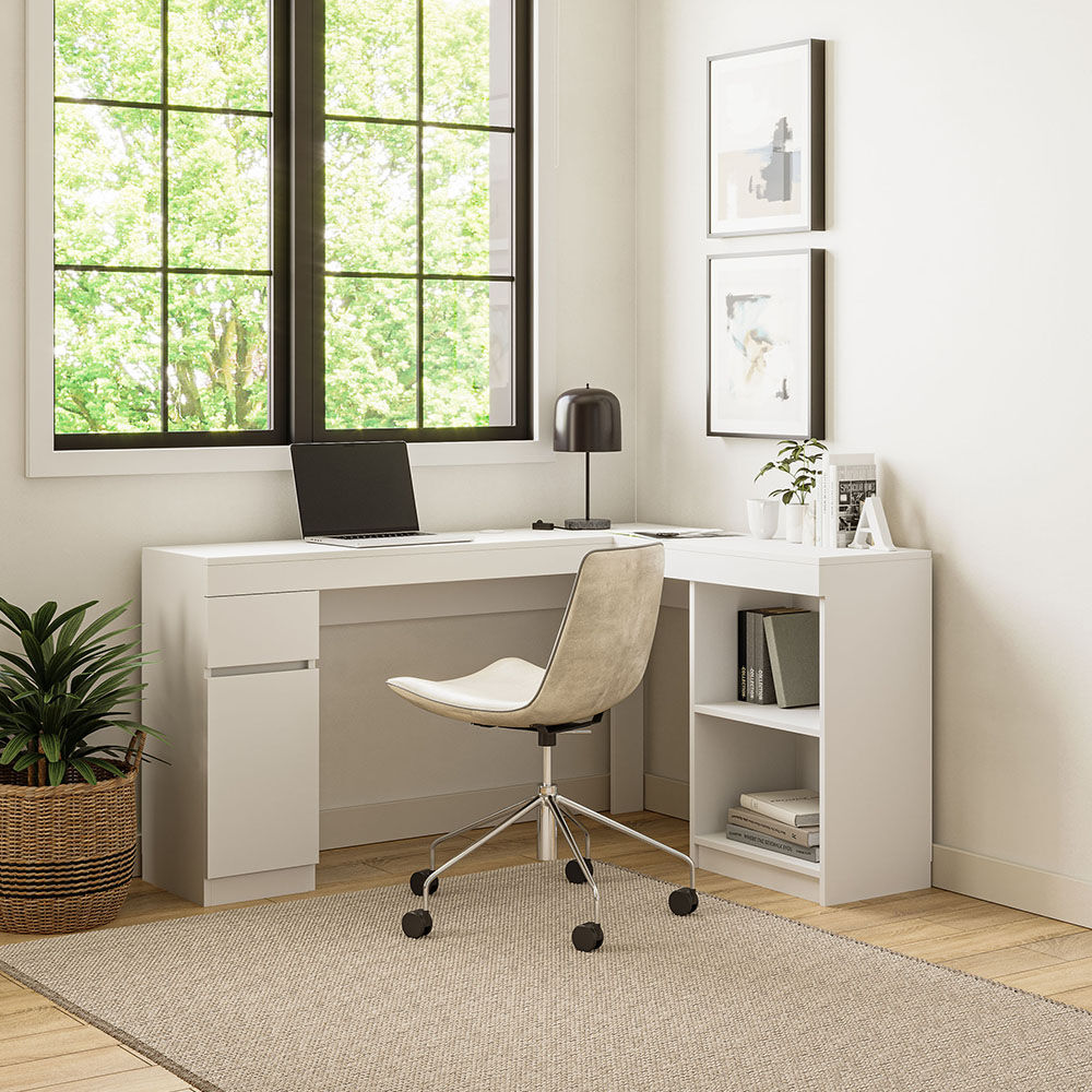 Escritorio Esquinero Blanco Palermo | CIC