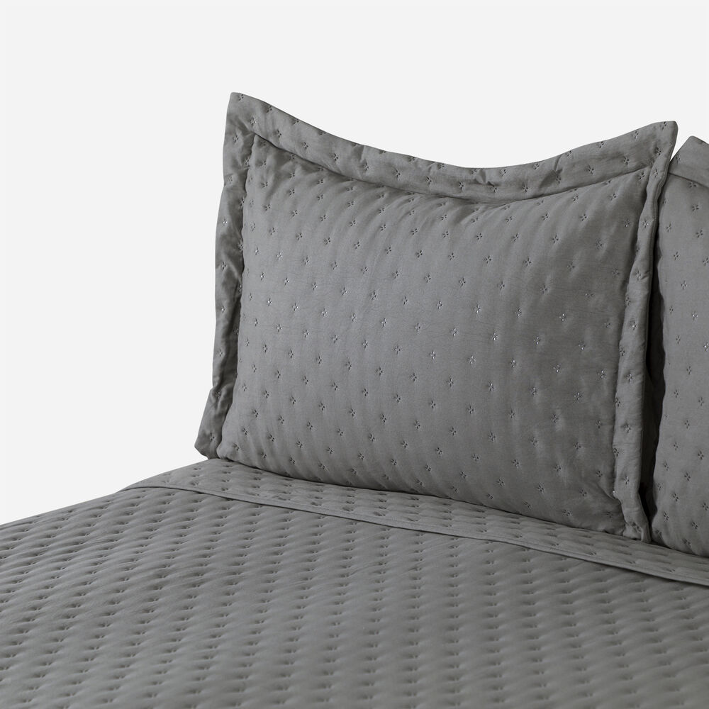 Quilt Super King Microfibra Gris | CIC