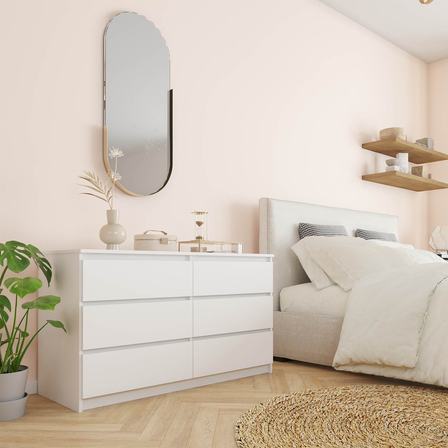 Cómoda 6 Cajones Nórdica Blanca | CIC