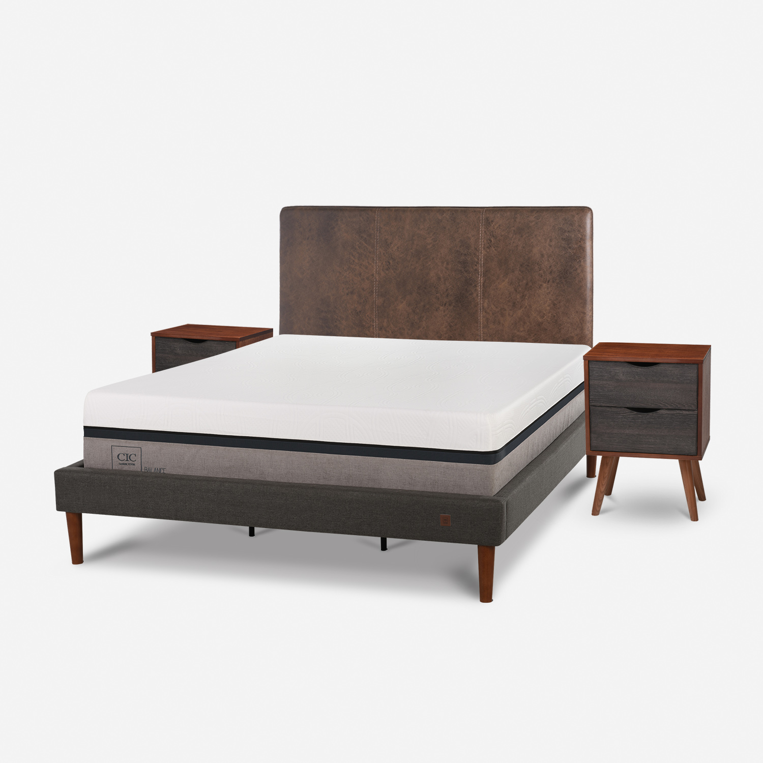 Cama Europea Curve King Balance + Set Baker | CIC