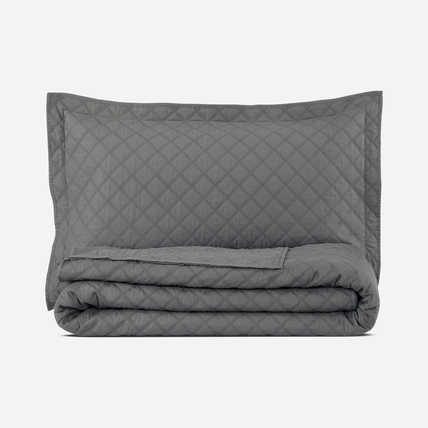 Quilt 2 Plazas Polycotton Gris | CIC